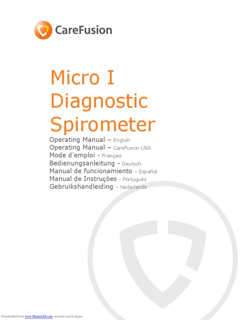 Carefusion Micro 1 Manual | PDF | Personal Computers | Microsoft Windows