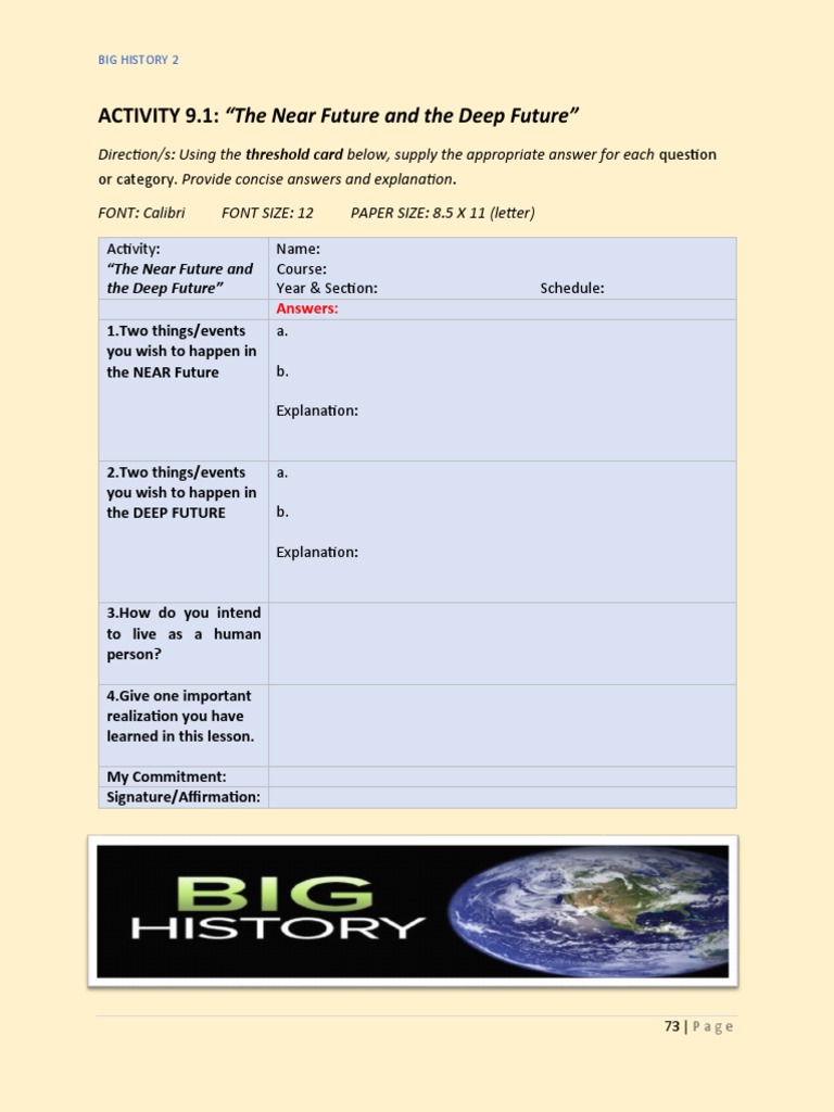 The Near Future and The Deep Future | Download Free PDF | Concept ...