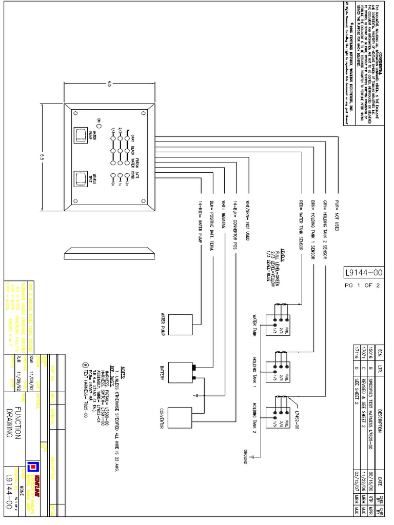 Ventline Tank Monitor L9144!00!1 Diaghram | PDF