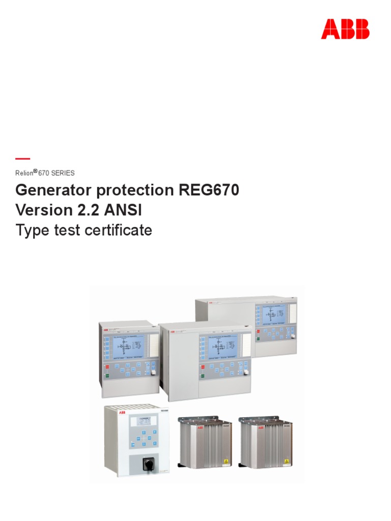 1MRK502074-TUS - en - L - Type Test Certificate, Generator Protection ...