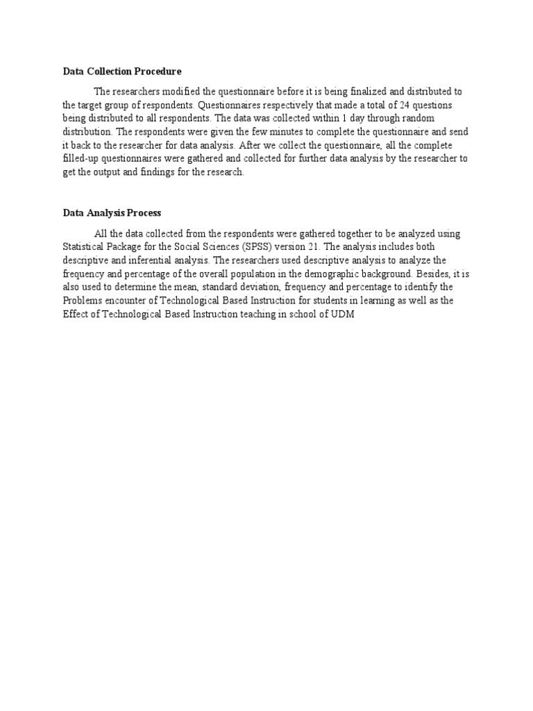 Data Collection Procedure | PDF