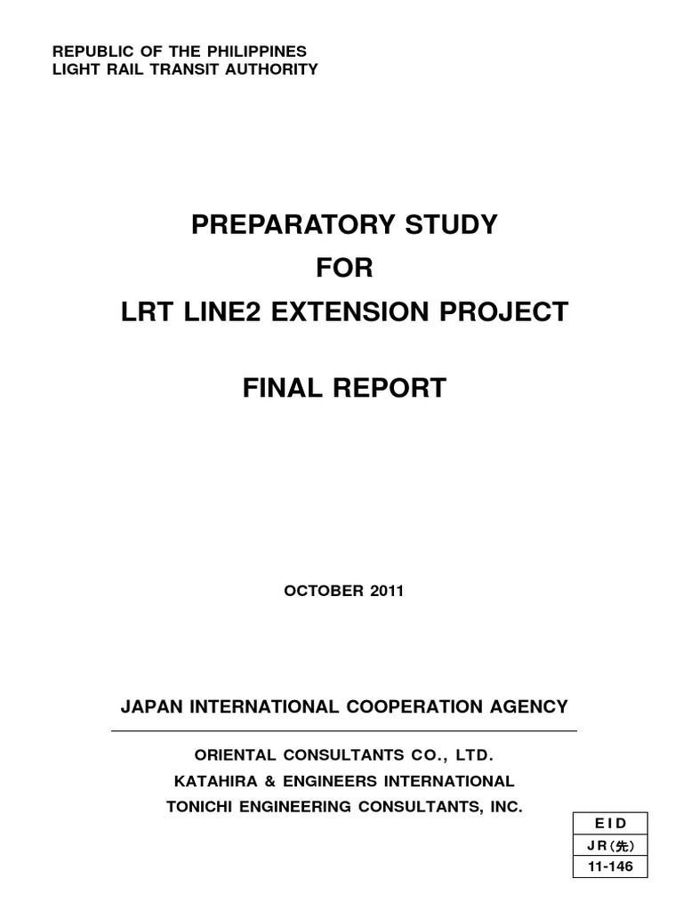Lrt Extension Study Pdf Train Public Private Partnership