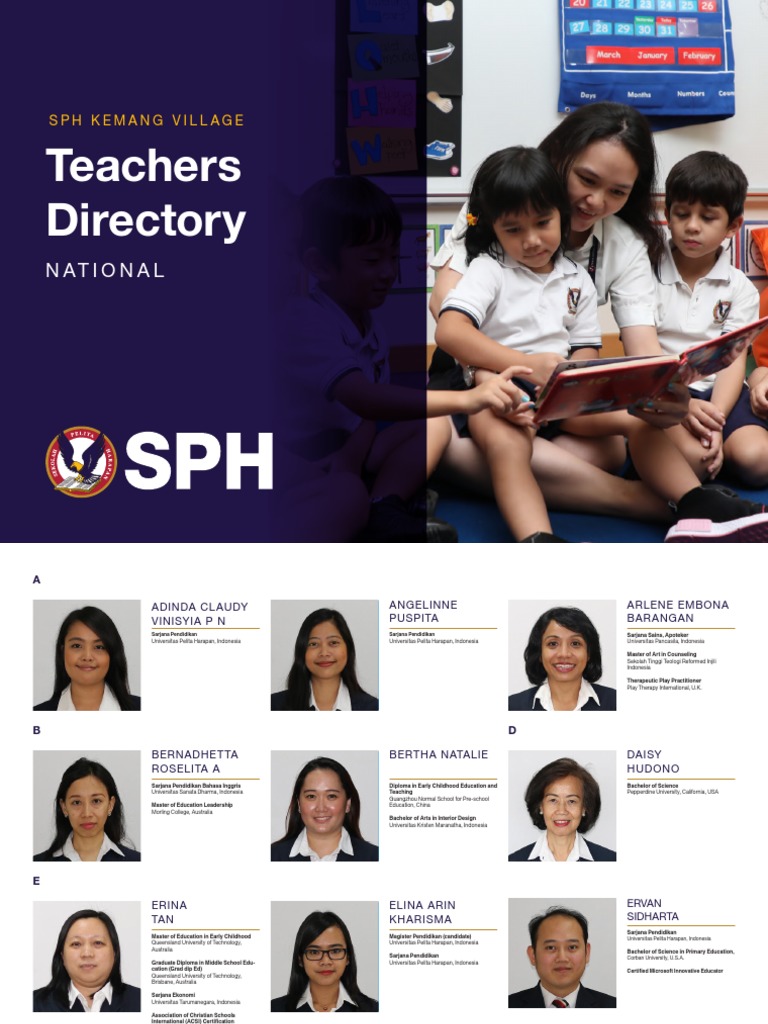 SPH KV National Teachers Directory 2019 2020 | PDF | Educational Stages ...