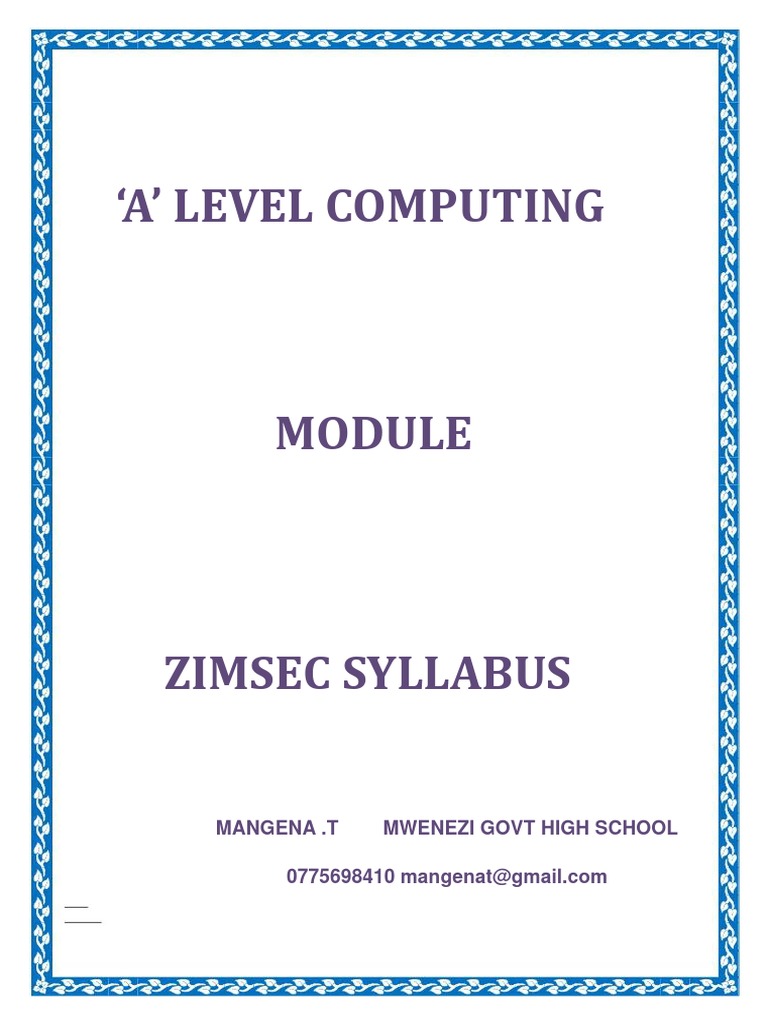 A'Level Computer Notes | PDF | Databases | Software Testing