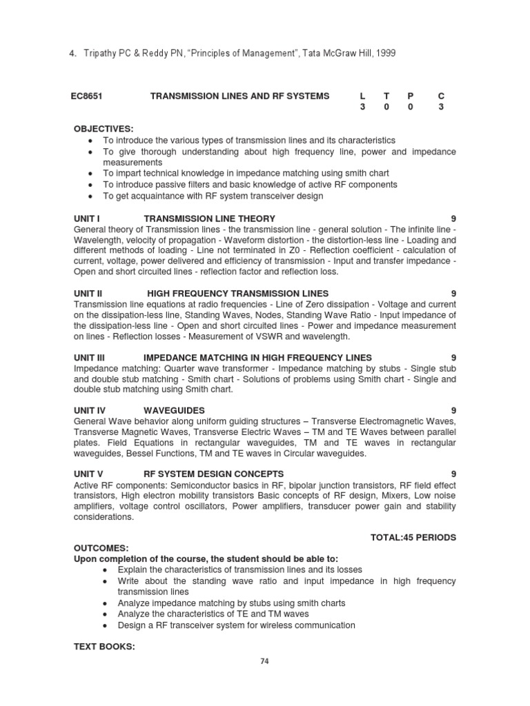 Transmission Lines and RF Systems | PDF | Transmission Line ...