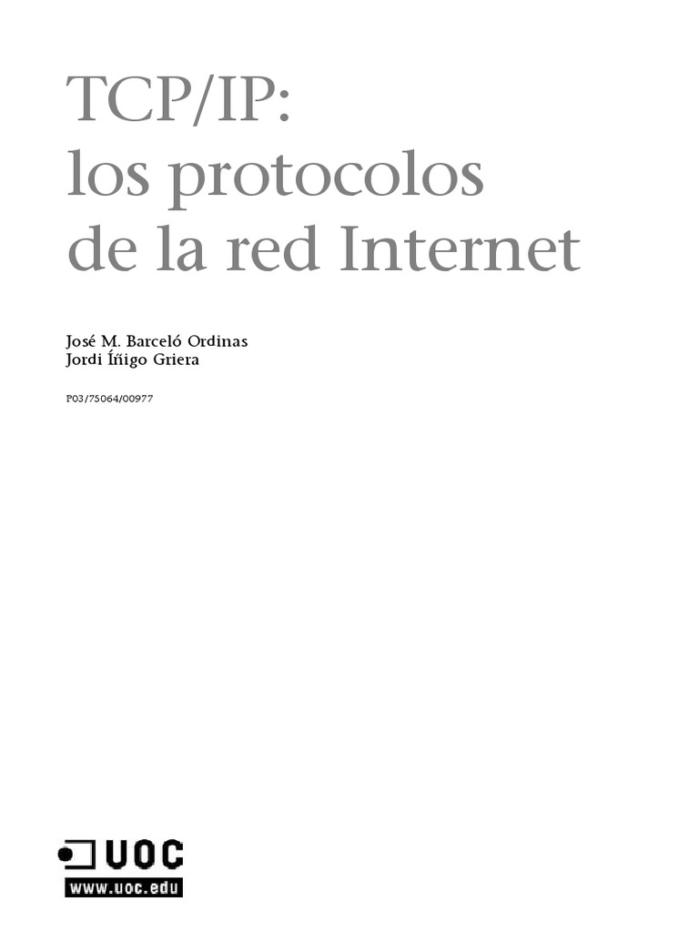 M2.TCP-IP Los Protocolos de La Red Internet | PDF | Protocolos de internet | Red de computadoras