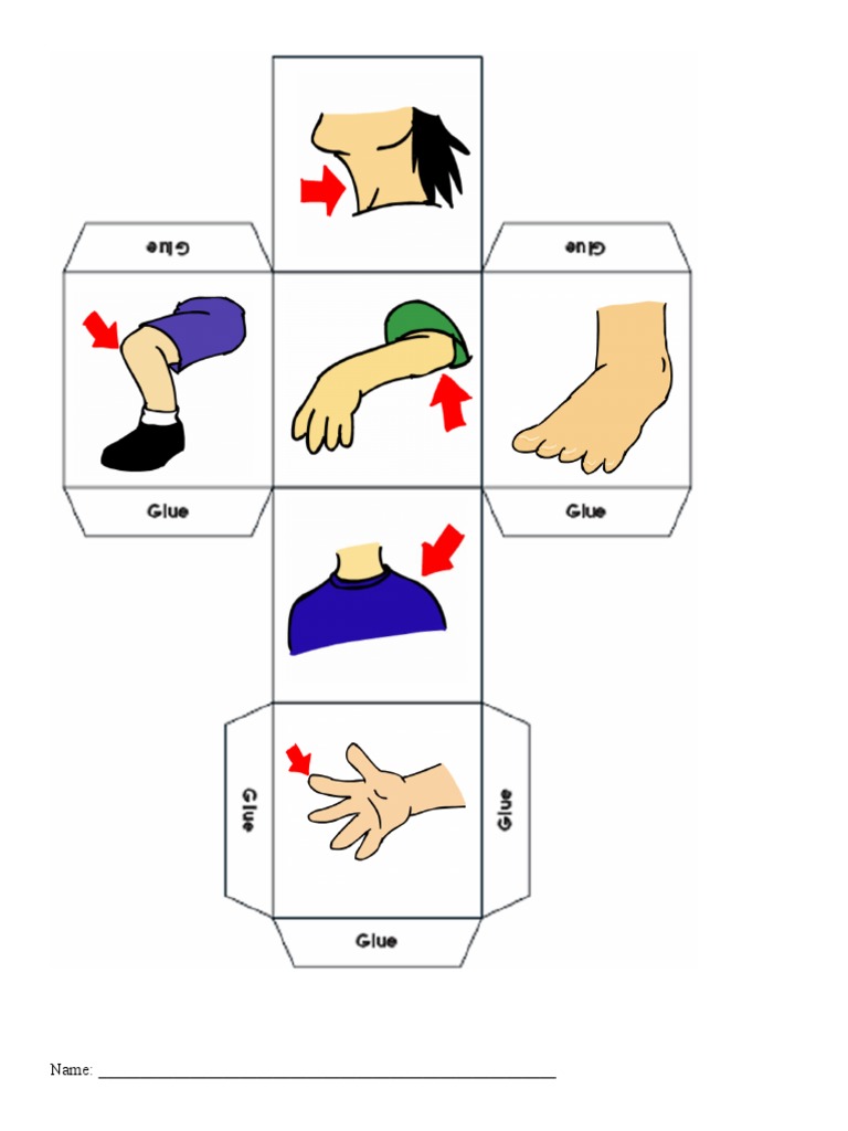 Parts of The Body Dice Game Games 37558 | PDF | Foreign Language ...