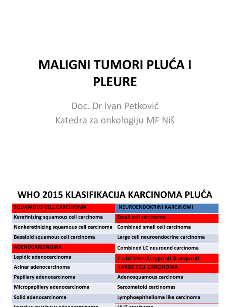 Torako Onkologija - PPTX Ivan Petkovic | PDF