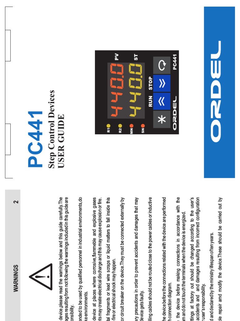 PC441 Kullanım Kılavuzu en | PDF | Thermocouple | Parameter (Computer Programming)