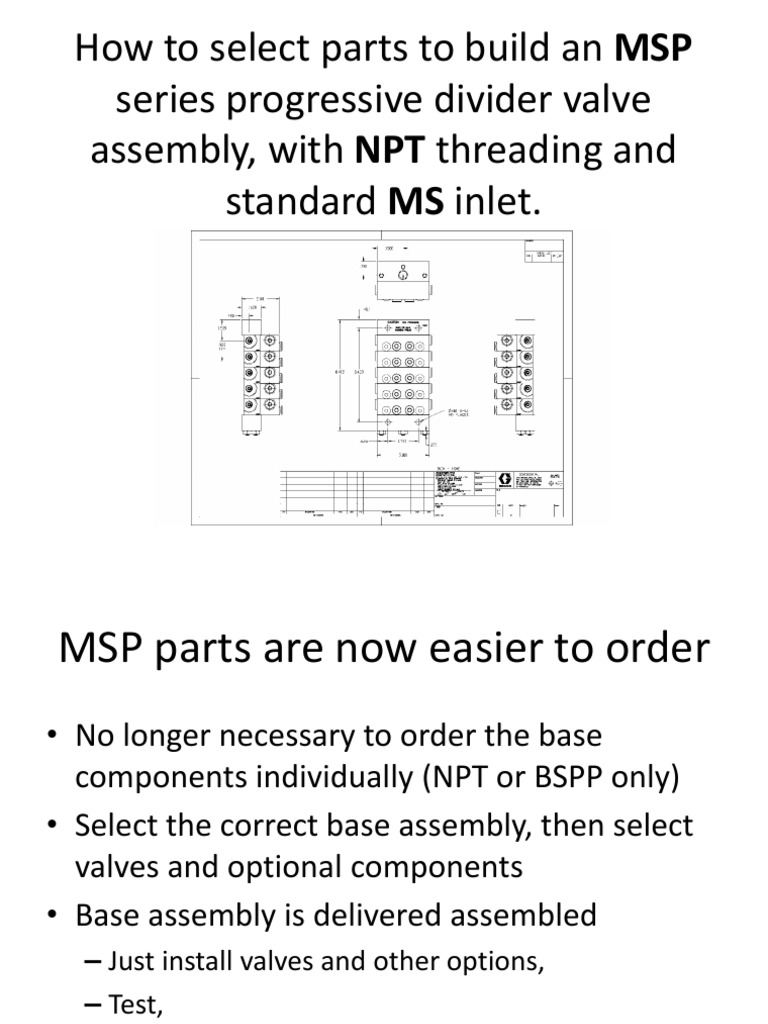 MSP Valve Assembly Selection Guide | PDF | Valve | Electrical Connector