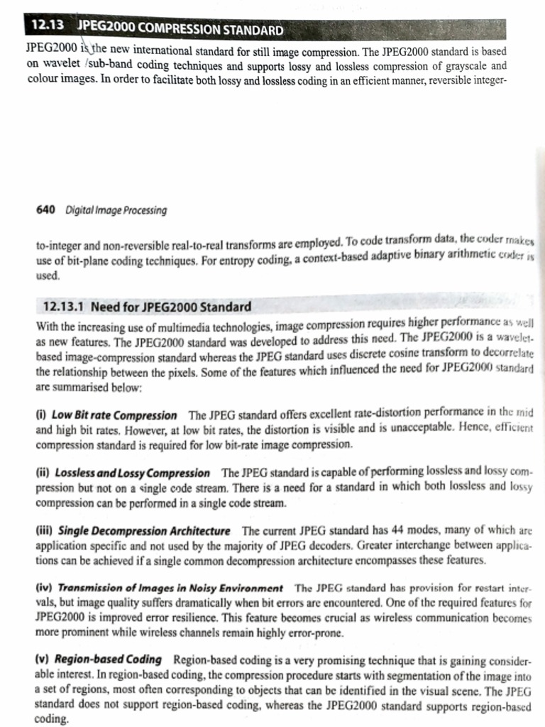 Coding Integer-: Jpeg2000 Compression Standard Is The Coding | PDF | Data Compression | Computer ...