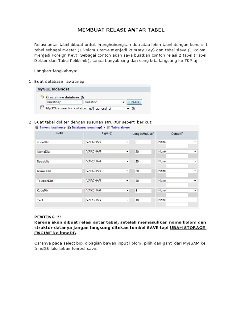 Membuat Relasi Antar Tabel | PDF | Komputer