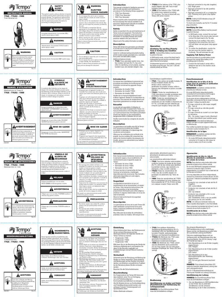 Caution: Instruction Manual | PDF | Electrical Engineering | Electricity