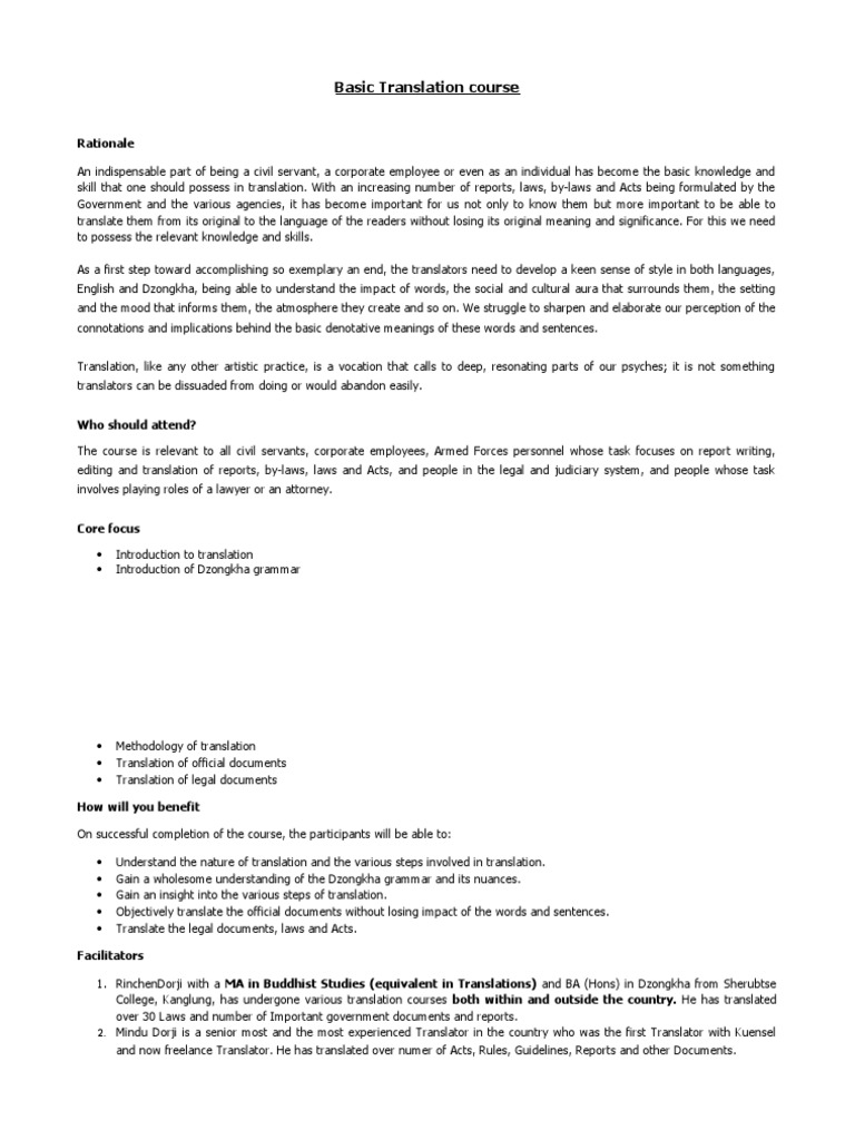 Basic Translation Course | PDF | Translations | Linguistics