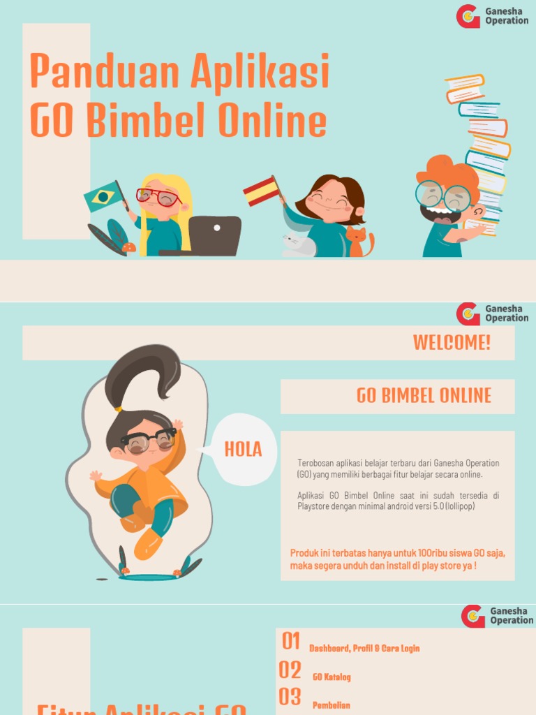 Panduan Aplikasi GO Bimbel Online | PDF