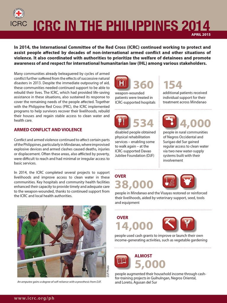 Icrc in The Philippines 2014: Armed Conflict and Violence | PDF | International Humanitarian Law ...