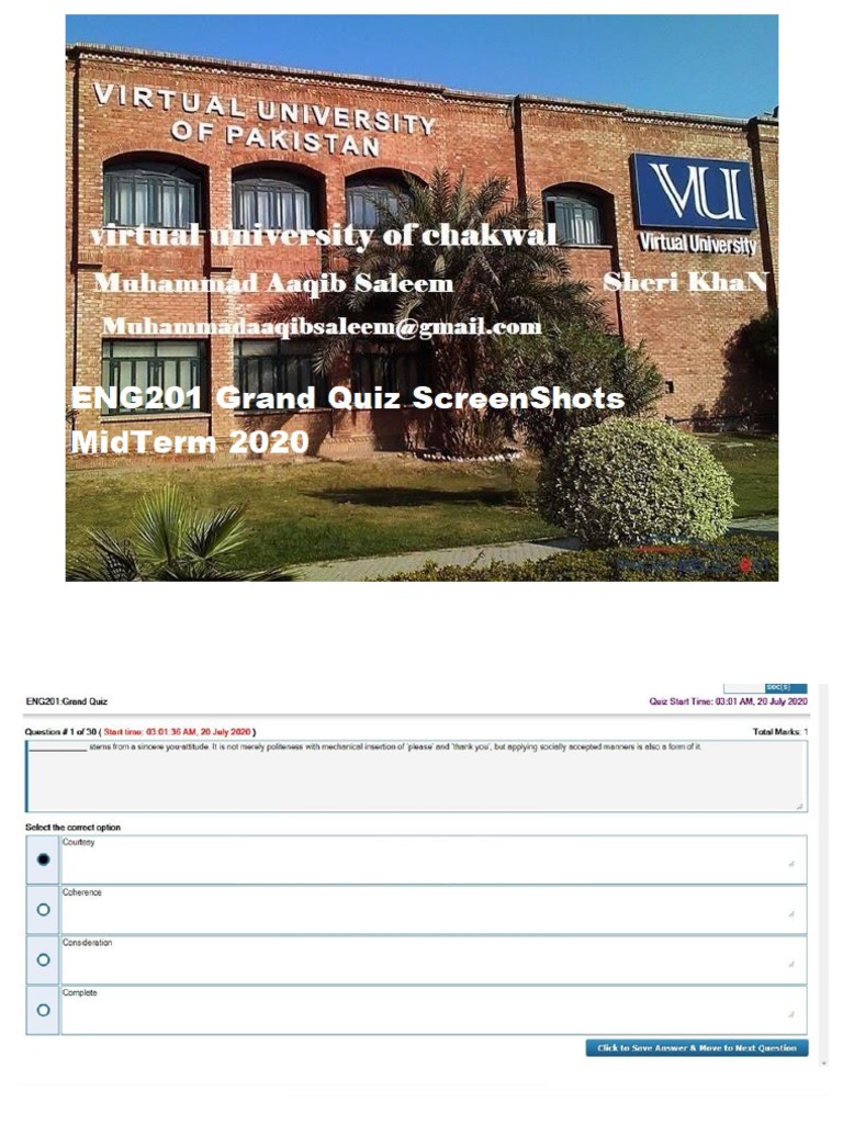 Eng201 Midterm Solved Grand Quiz Spring 2020 | PDF Eng201 Midterm Solved Grand Quiz Spring 2020 | PDF