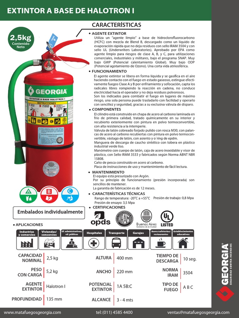 1 - Ficha Teìcnica HALOTRON 1 | PDF | Acero | Química