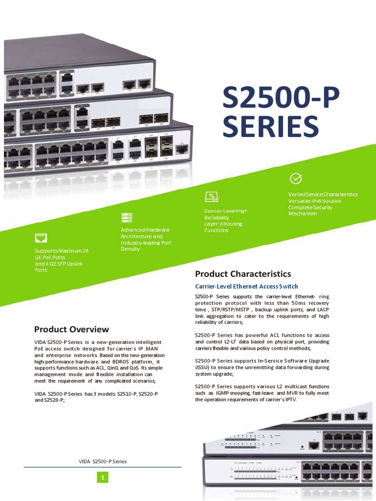 VIDA S2500-P Series | PDF | Computer Network | Denial Of Service Attack