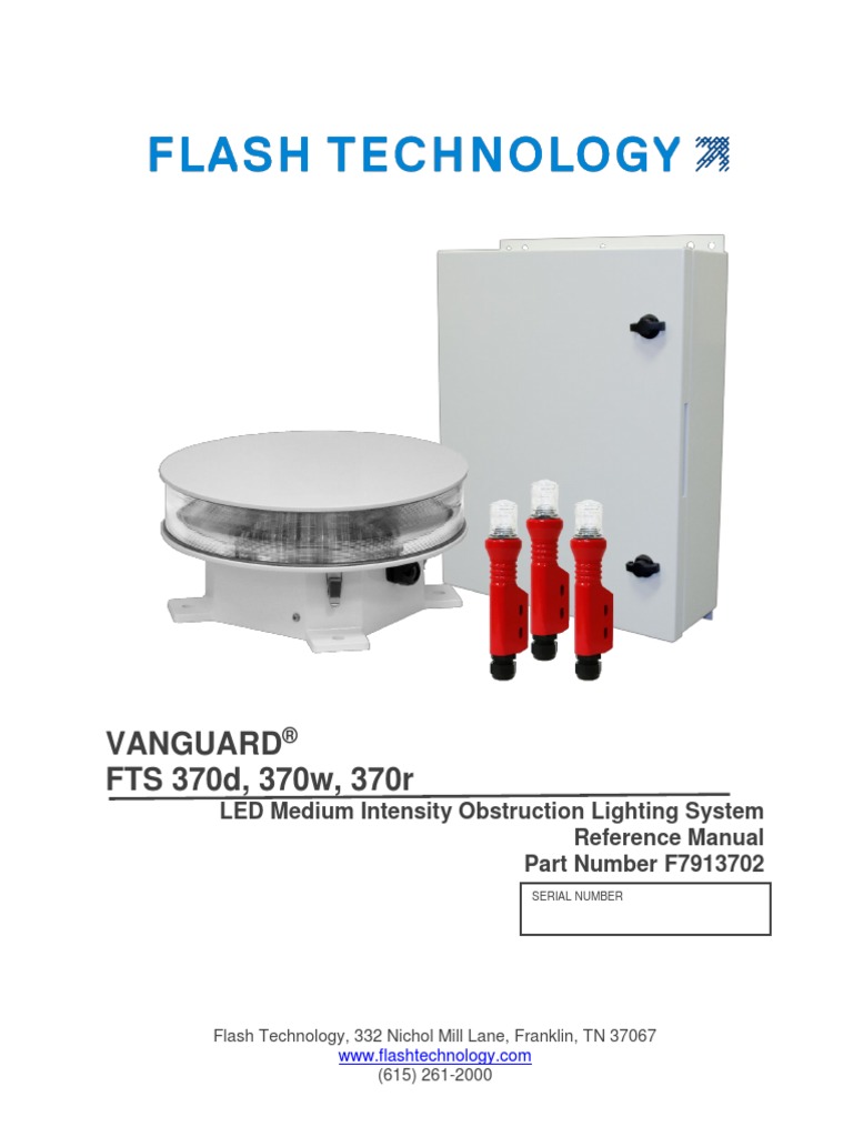 Vanguard FTS 370d, 370w, 370r: LED Medium Intensity Obstruction ...