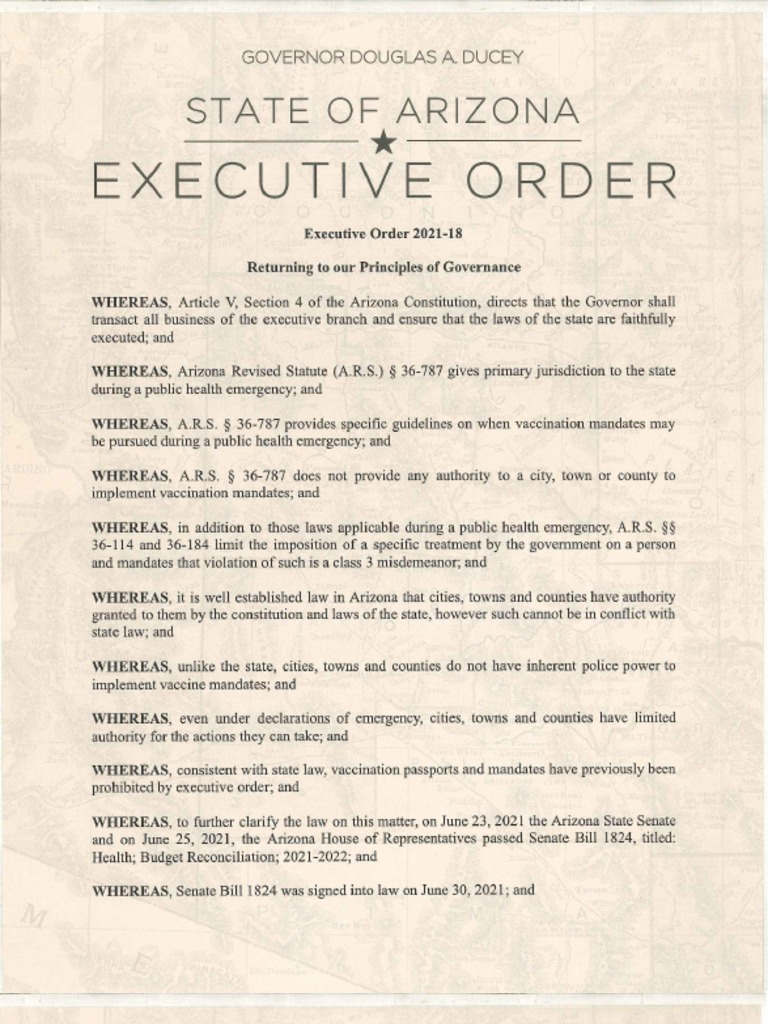 Executive Order 2021-18 | PDF