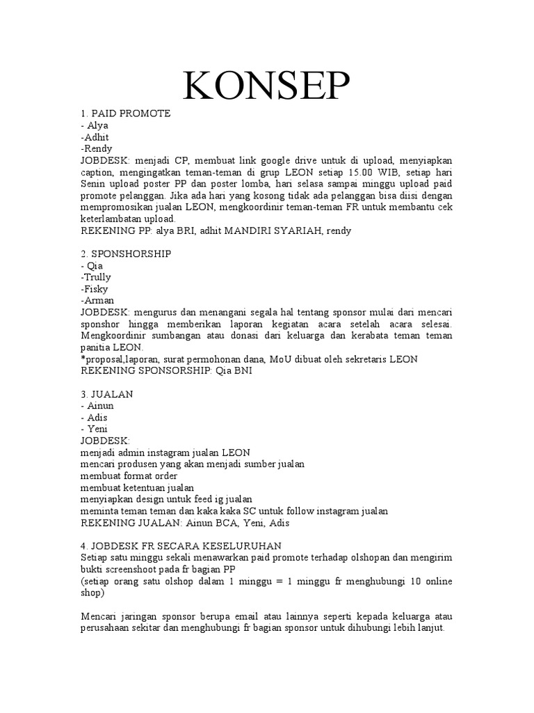 FR Konsep | PDF