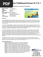 Kindergarten Data Sheet For The BRIGANCE | PDF | Cognition | Cognitive ...