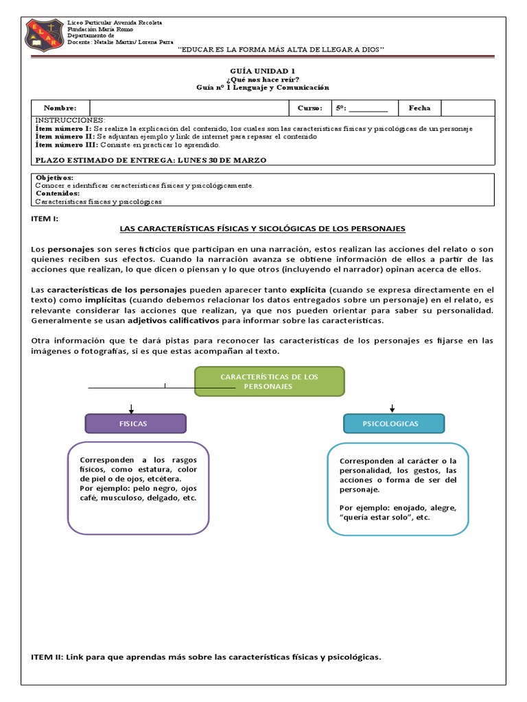 Características Físicas y Psicológicas | PDF | Sicología | Pelo