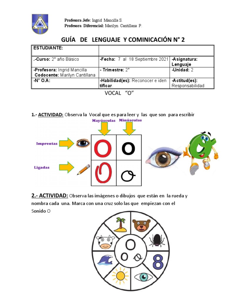 Guia Vocal O | PDF | Estudios de idiomas extranjeros