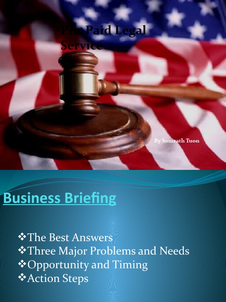 Pre-Paid Legal Service: by Somrath Tuon | PDF | Lawyer | Common Law