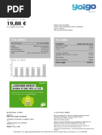 Factura - Yoigo 2 PDF | PDF | Telecomunicaciones móviles | Redes