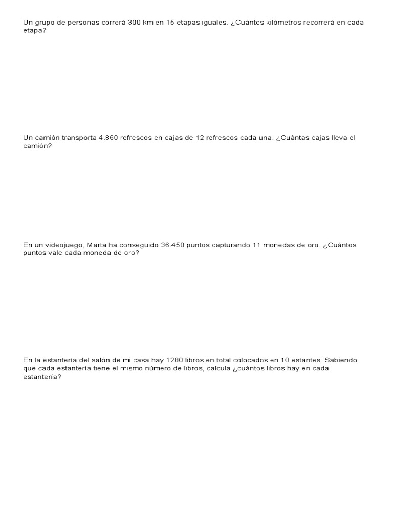 Problemas de Divisiones | PDF