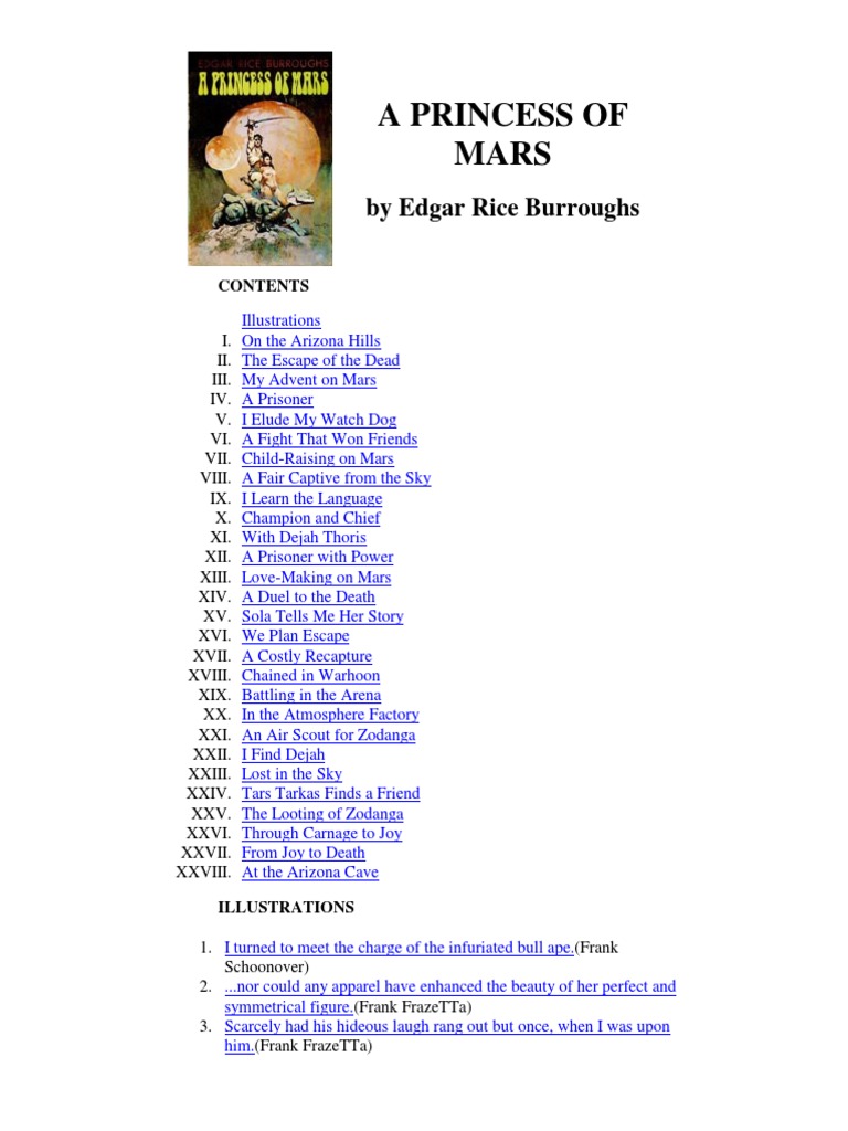 01 - A Princess of Mars | PDF | Mars | John Carter Of Mars