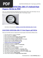 Assistant Election Commissioner Prep | PDF | Government | Democracy