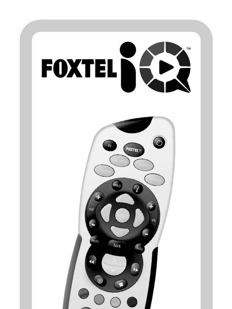 Foxtel IQ Remote | PDF