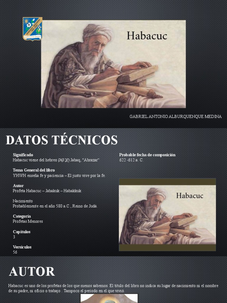 El Profeta Habacuc: Significado y Mensaje | PDF | Salmos