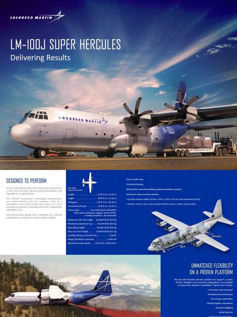 LM-100J Super Hercules. Delivering Results | PDF | Lockheed C 130 ...