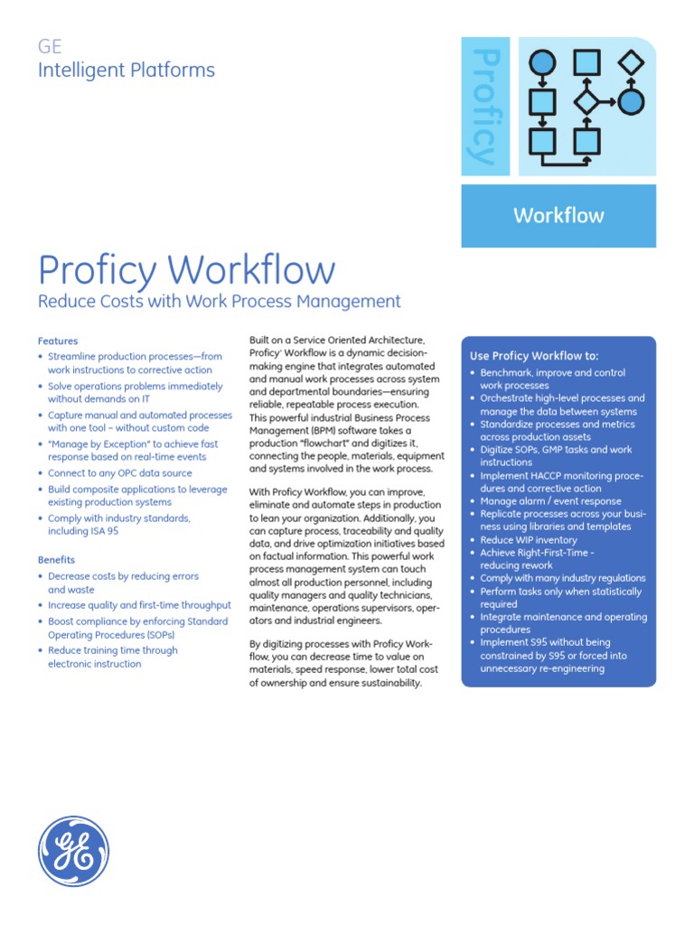 Proficy Workflow: Intelligent Platforms | PDF | Business Process ...