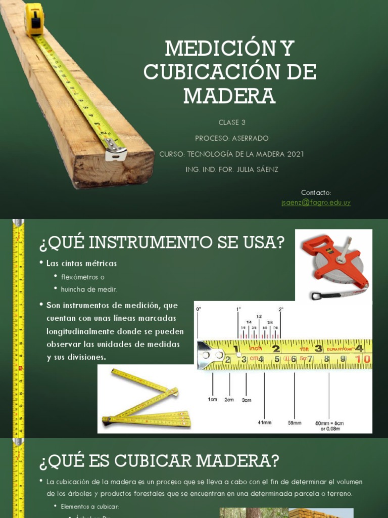 2021 - C3 - Cubicar Madera | PDF | Pie (unidad) | Metrología