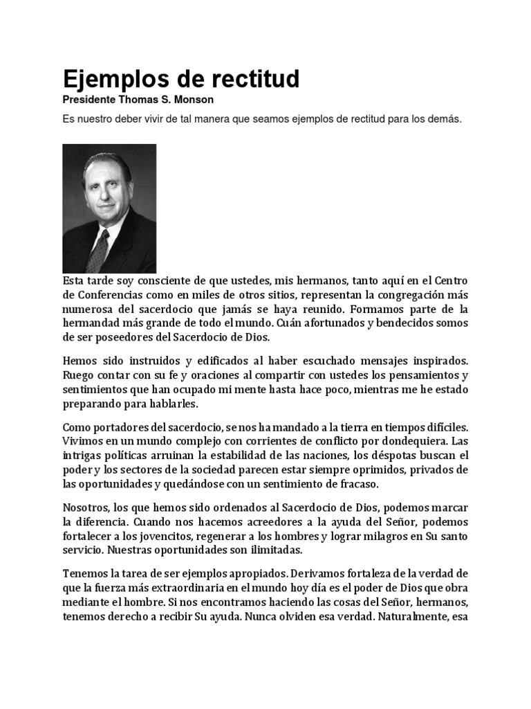 LECCION 4 - Ejemplos de Rectitud | PDF | Sacerdote | Jesús