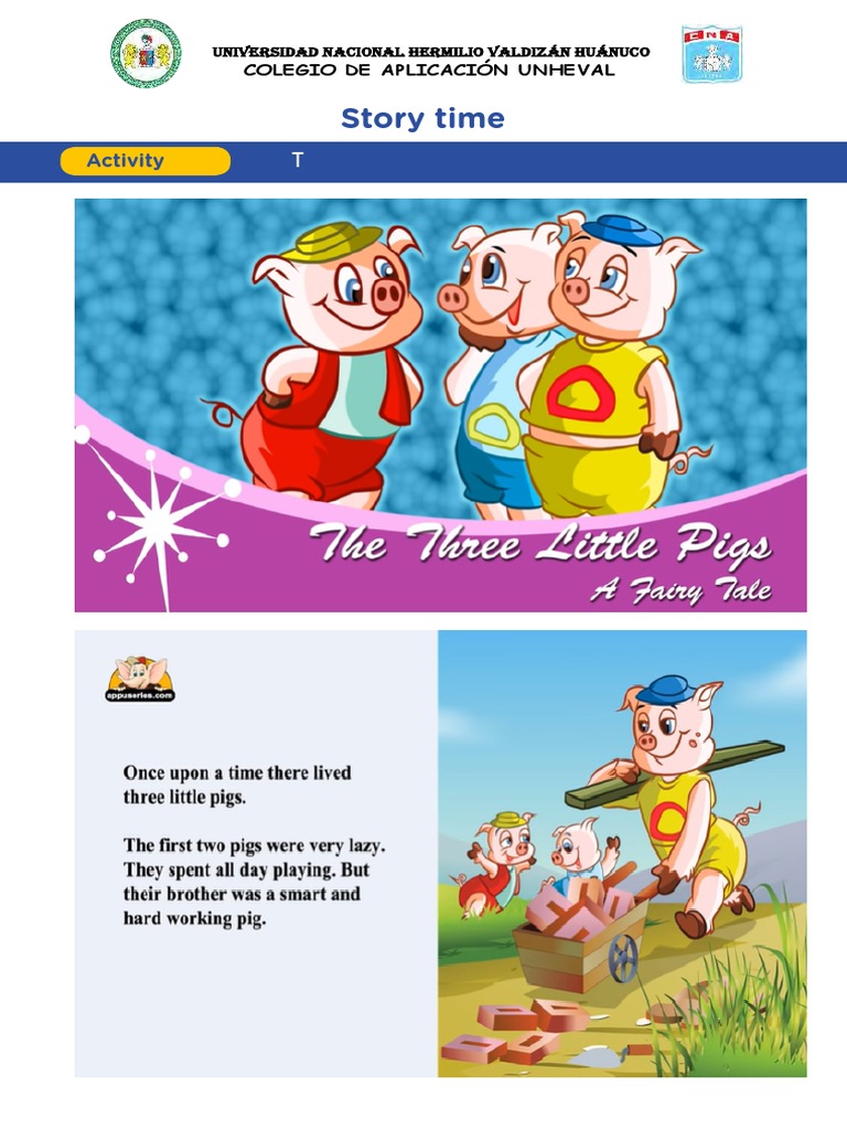 Story Time: The Three Little Pigs | PDF