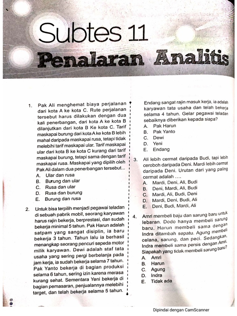 Pembahasan Analitis | PDF