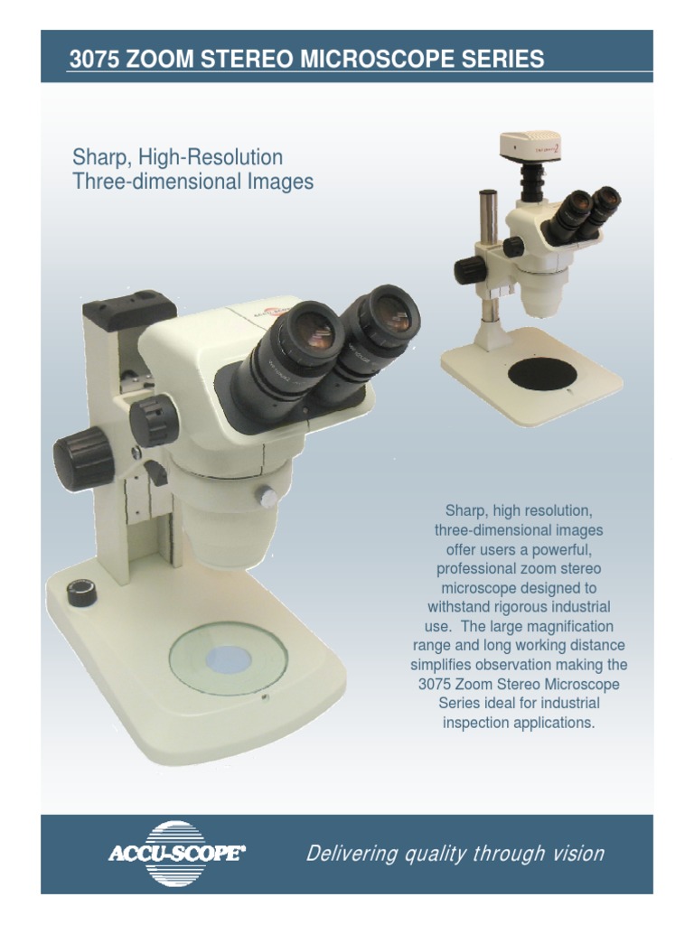 Accu Scope 3075 Series | PDF | Optics | Lenses