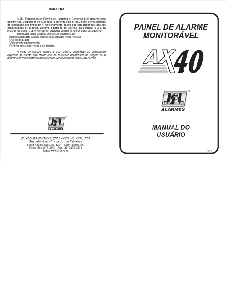 AX 40 Usuário v1.2 | PDF | Diodo emissor de luz | Informática