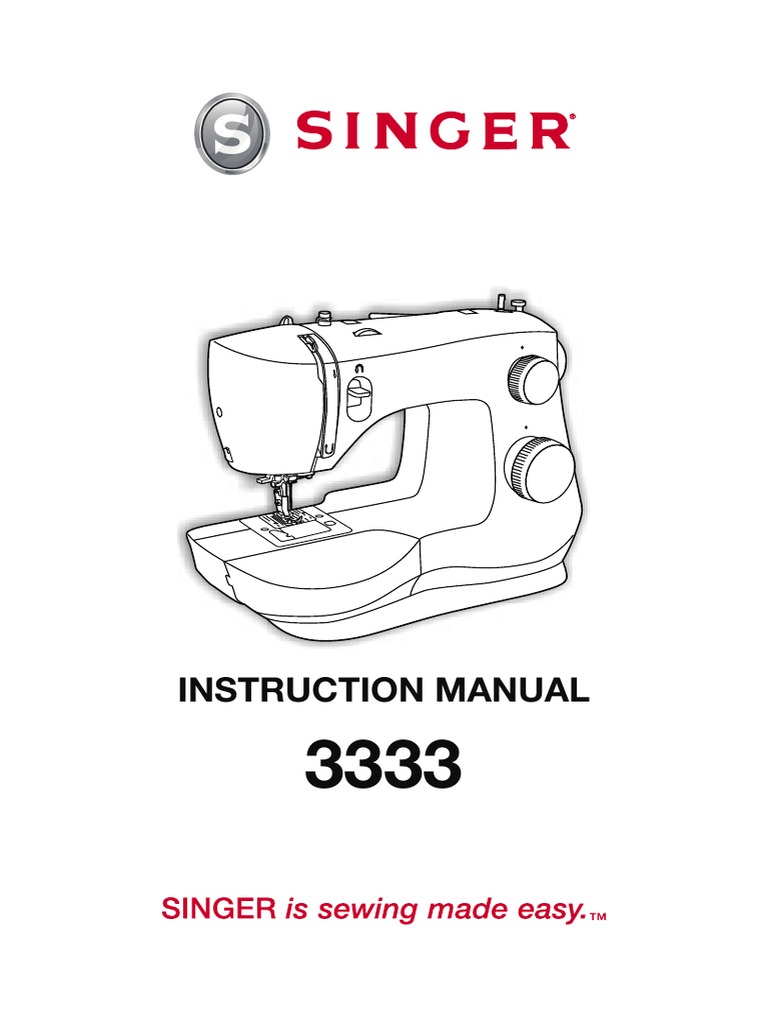 SINGER 3333 Sewing Machine | PDF | Sewing Machine | Sewing