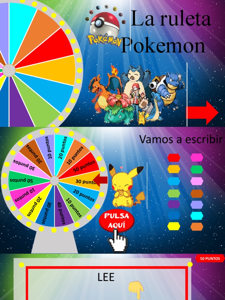 LA RULETA POKEMON - Lectura Global Clase 1 | PDF