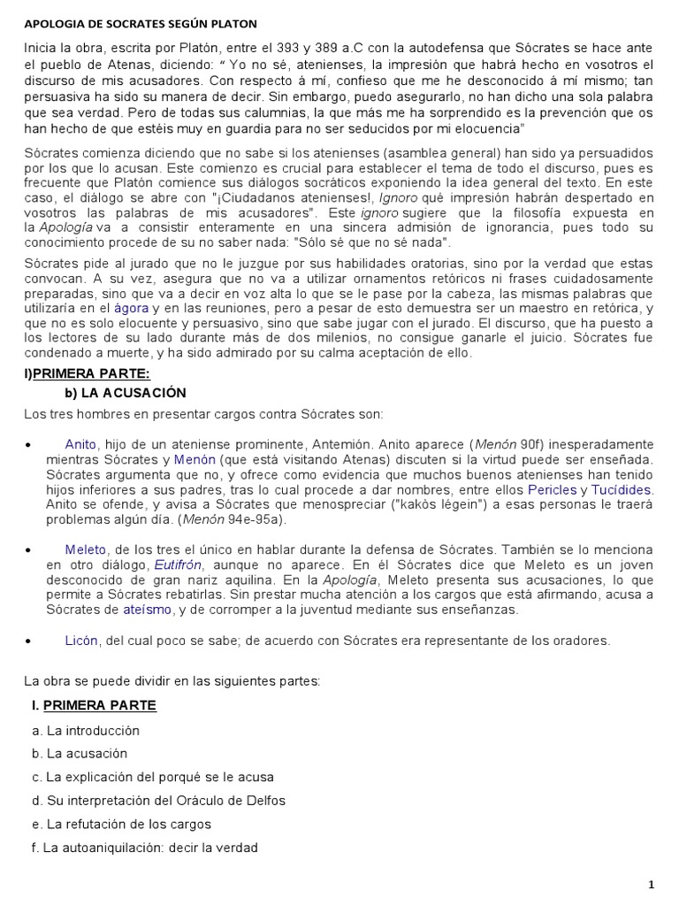 Sentencia de Socrates | PDF | Filosofía Griega Clásica | Sócrates