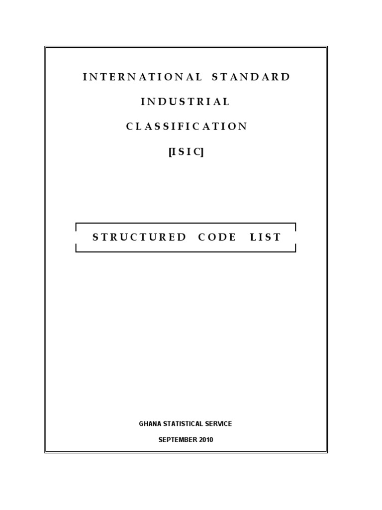 GLSS6 ISIC Codes | PDF | Textiles | Confectionery