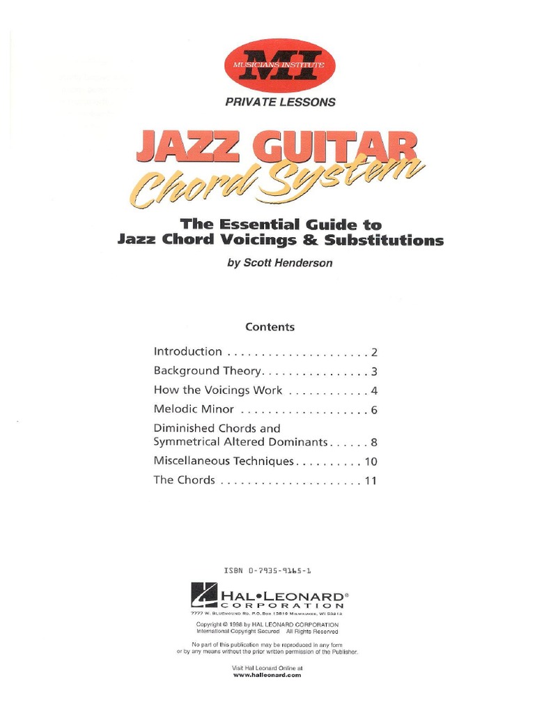 Scott Henderson - Jazz Guitar Chord System | PDF
