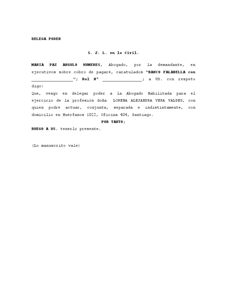 Delega Poder | PDF